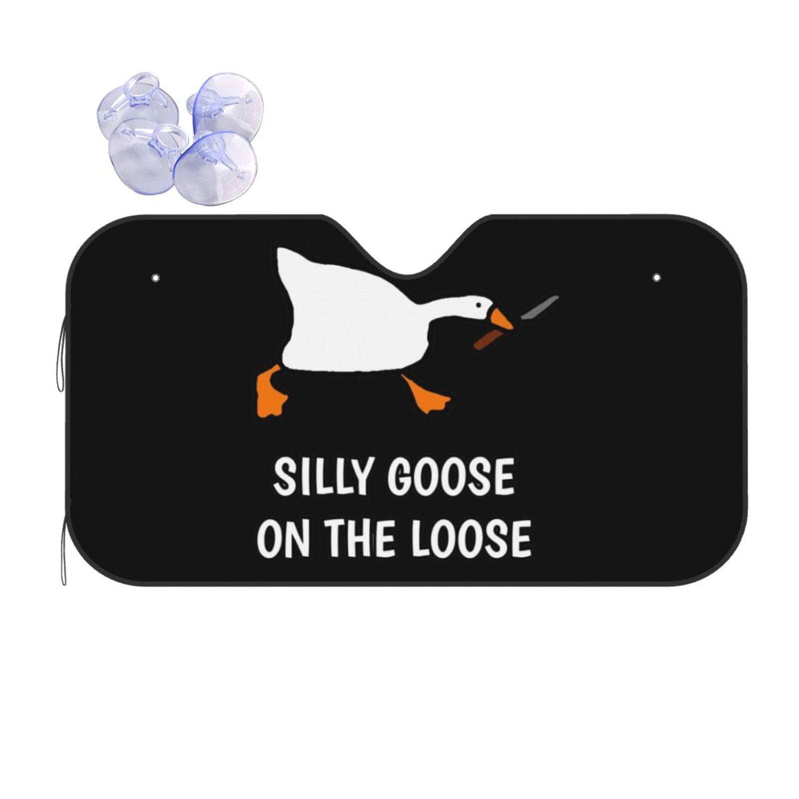 Silly Goose On The Loose Car Sun Shade Windshield Portable Sun Blocker ...