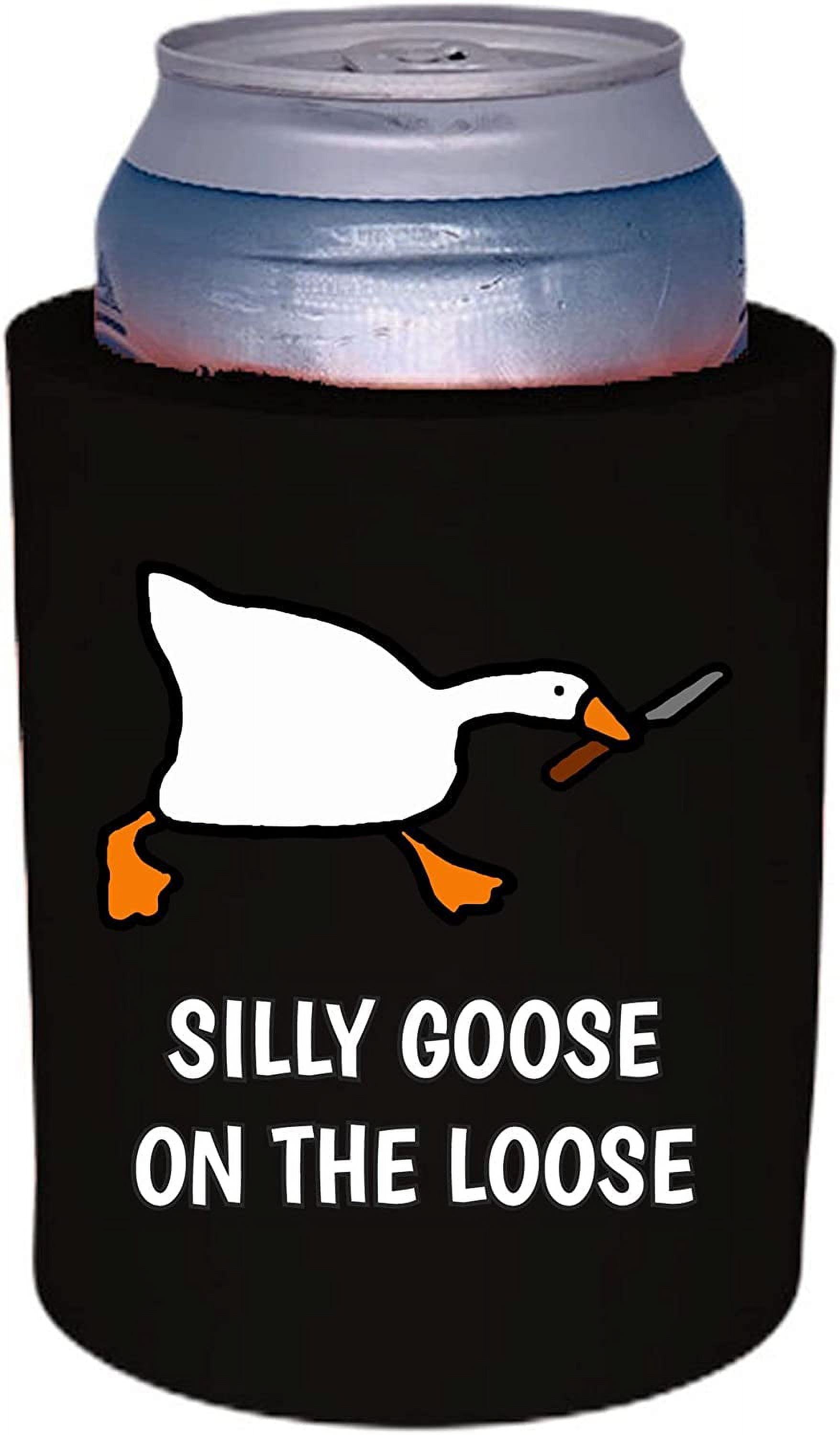 Silly Goose On The Loose Funny Thick Foam "Old School" Can Coolie ...