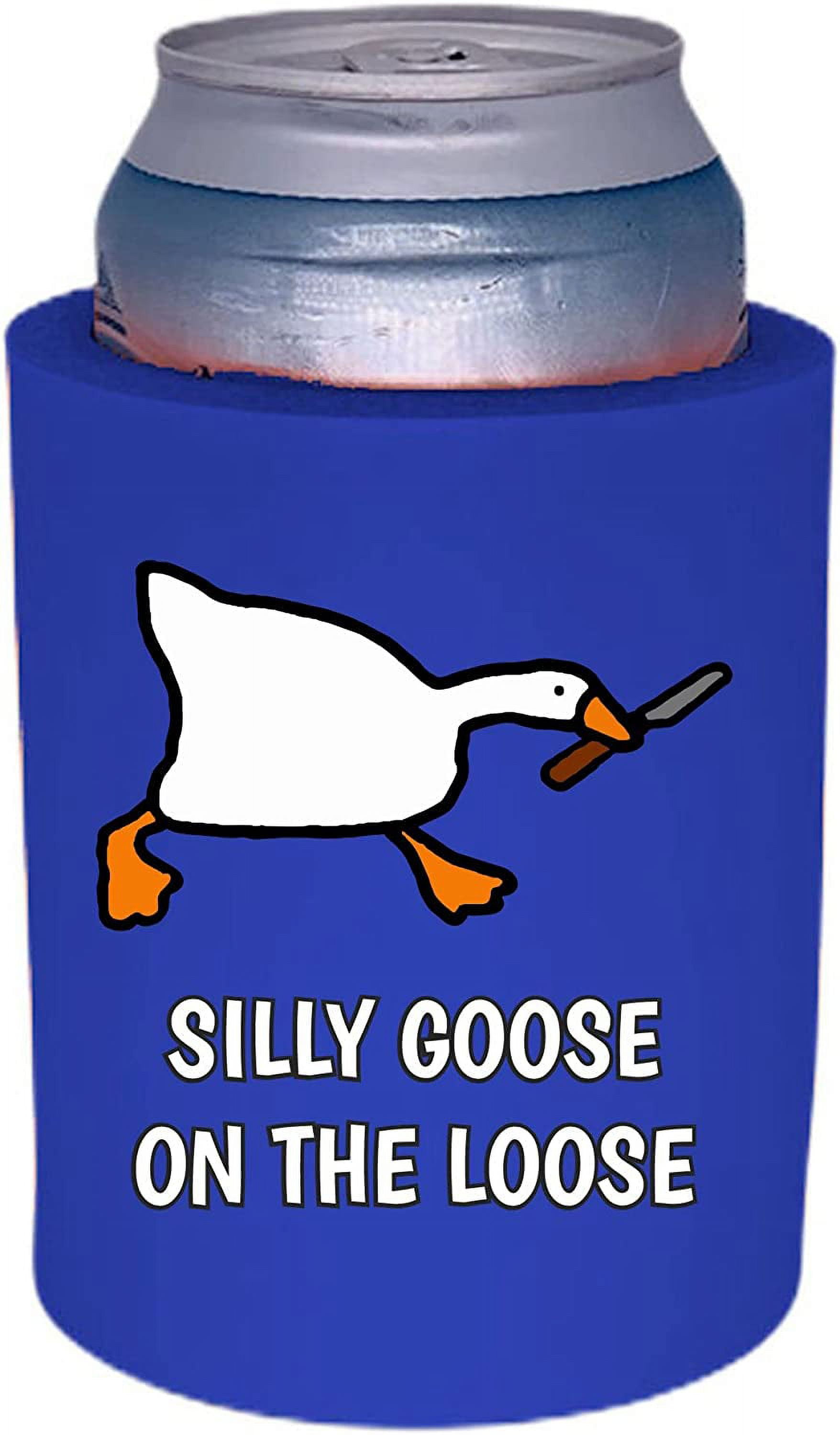 Silly Goose On The Loose Funny Thick Foam "Old School" Can Coolie ...