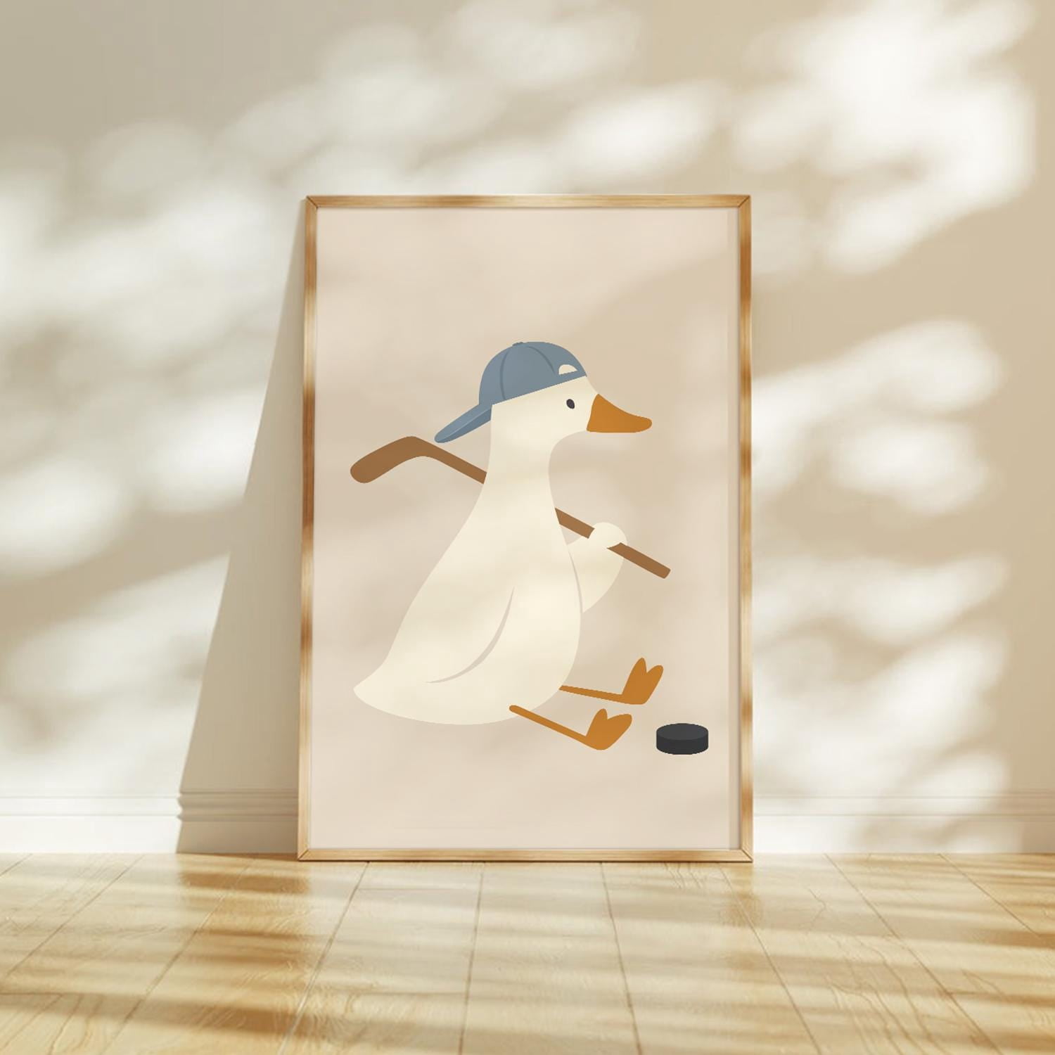 Silly Goose Print, Silly Goose Wall Art Print, Boy Nursery Decor ...