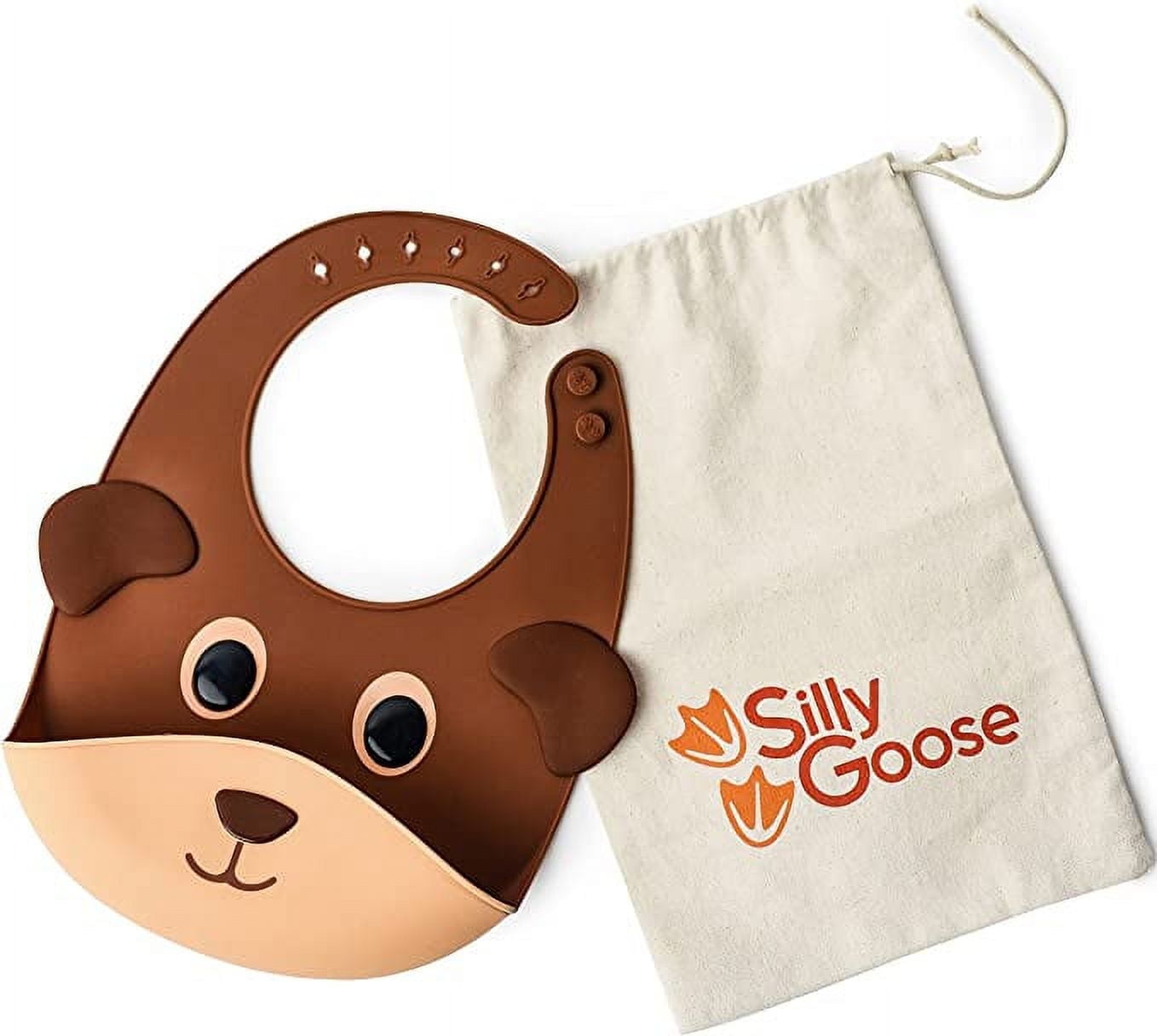 Silly Goose Silicone Animal Baby Bibs for Babies and Toddlers ...