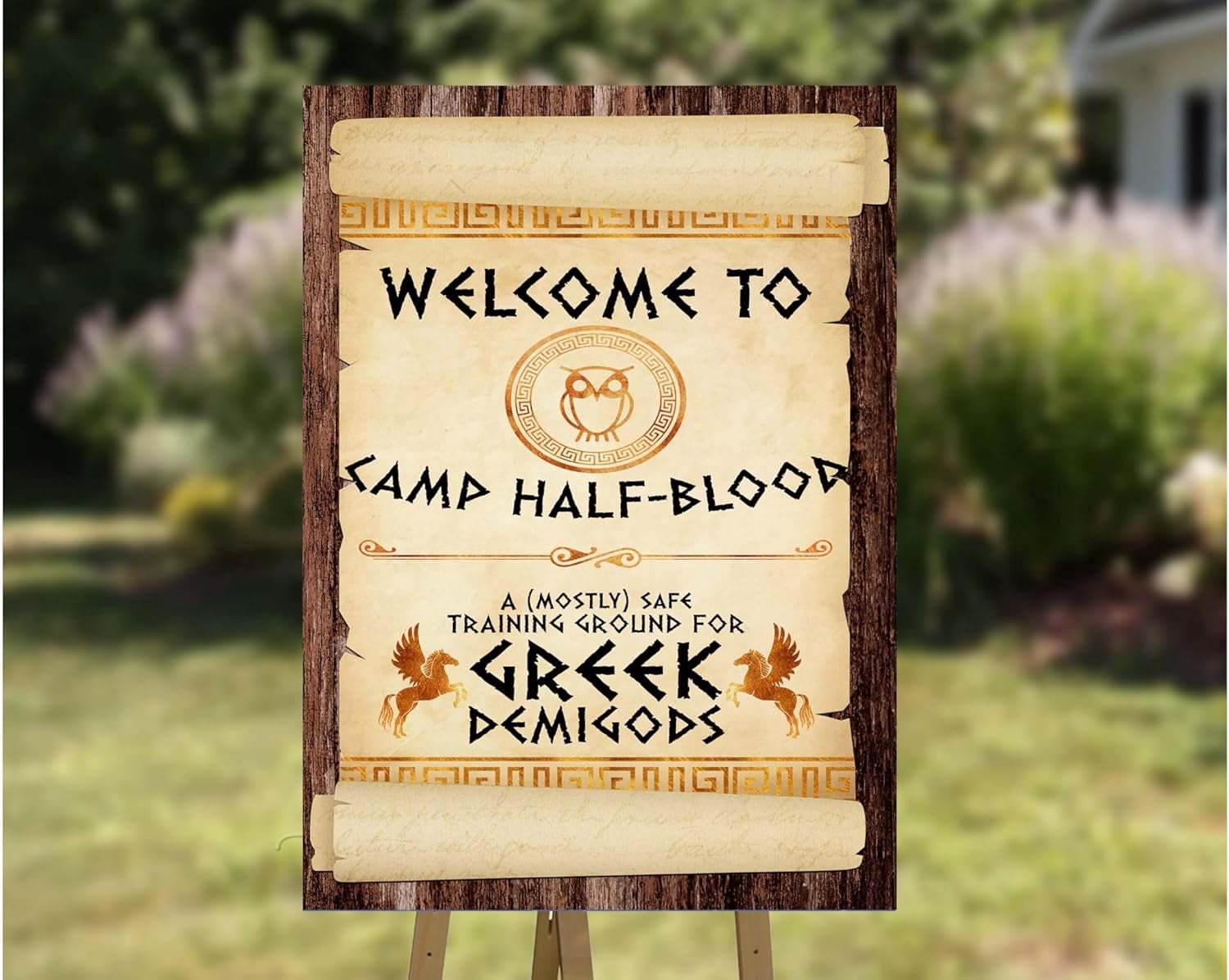 Silly Goose Welcome To Camp Half Blood - Greek Mythology Book Themed ...