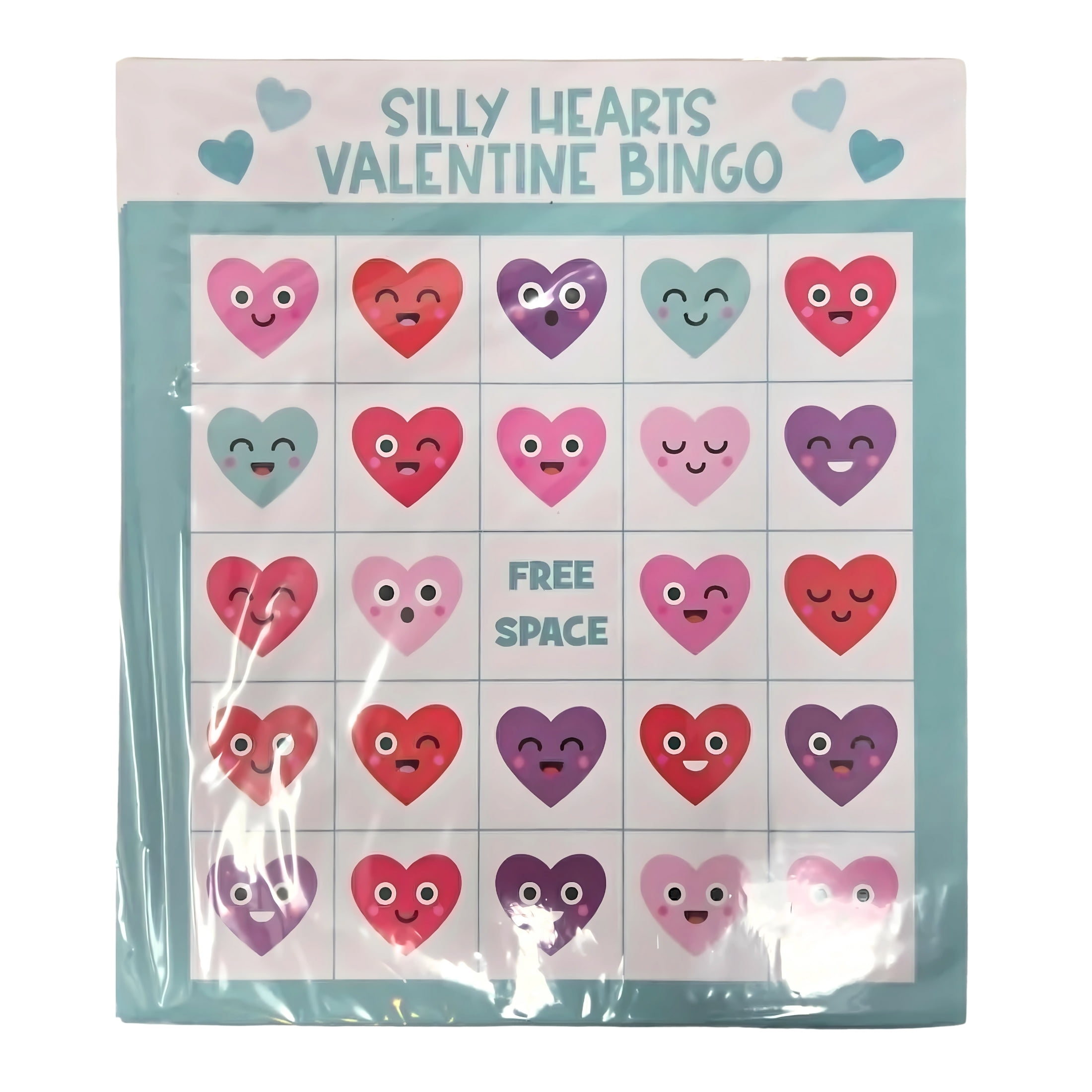 Silly Hearts Valentine's Day Bingo Cards 20 Pieces for Women Men Family ...