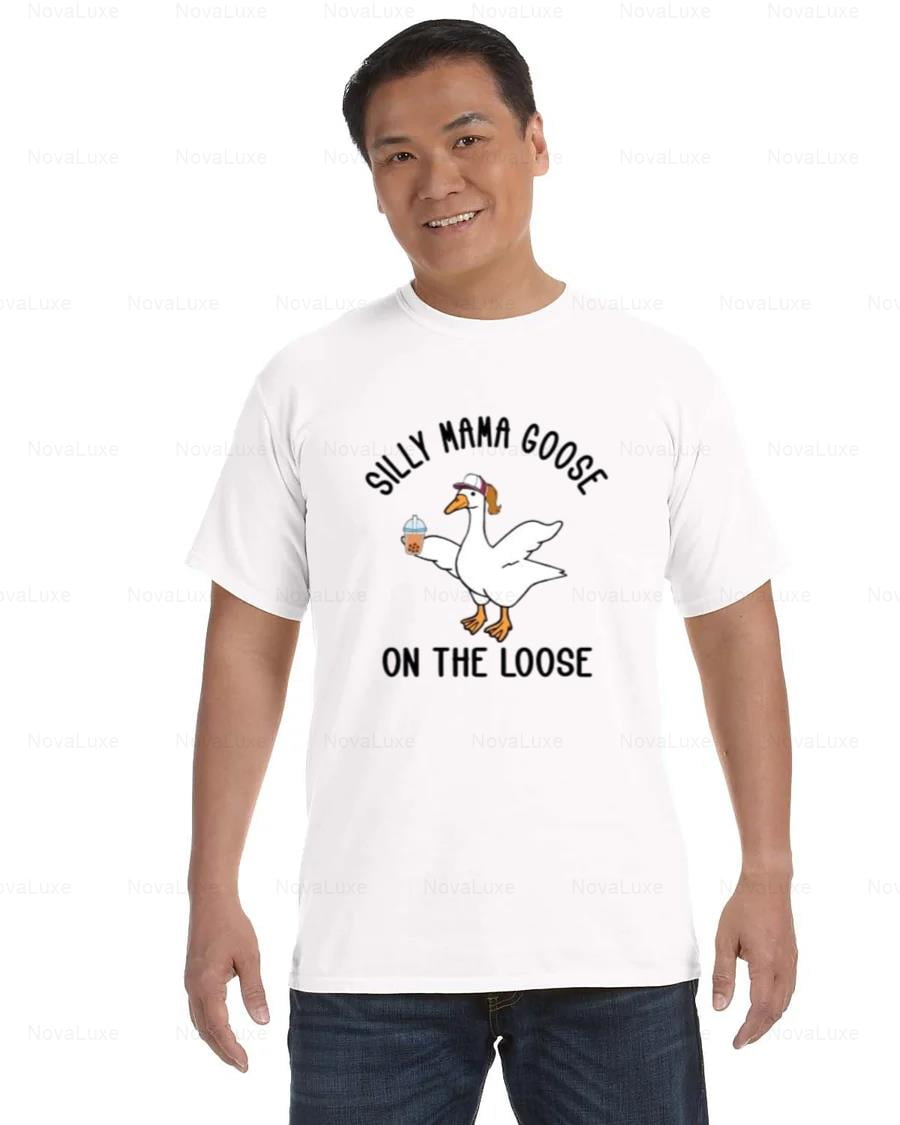 Silly Mama Goose Comfort Color T-Shirt Funny Geese Mom Life Gift Design ...
