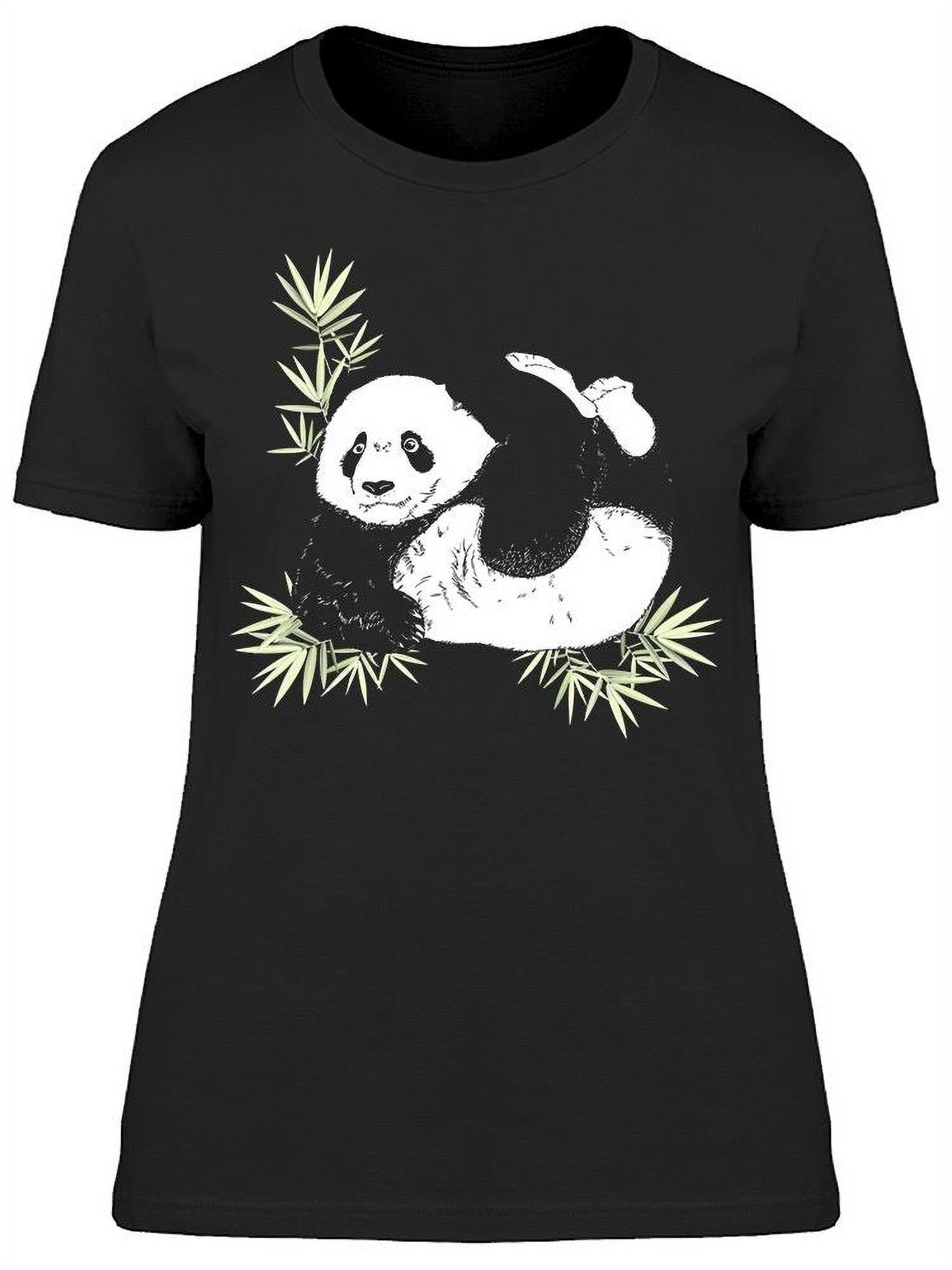 Silly Playing Panda Bear T-Shirt Women -Image by Shutterstock, Female ...