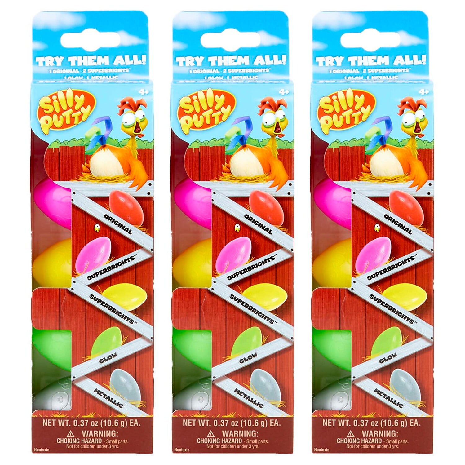 Silly Putty Eggs Party Pack, 5 Per Pack, 3 Packs - Walmart.com
