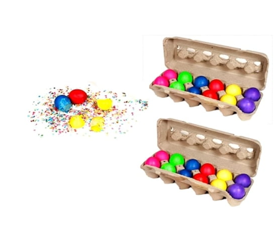 Silly Rabbit Cascarones Confetti Filled Eggs - Pack of 2 - Total 24 ...