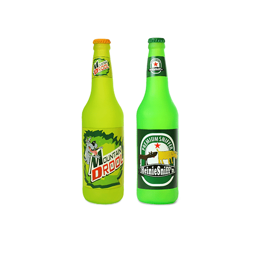 Silly Squeakers Beer Bottle Heinie Sniffn and Mountain Drool Durable ...