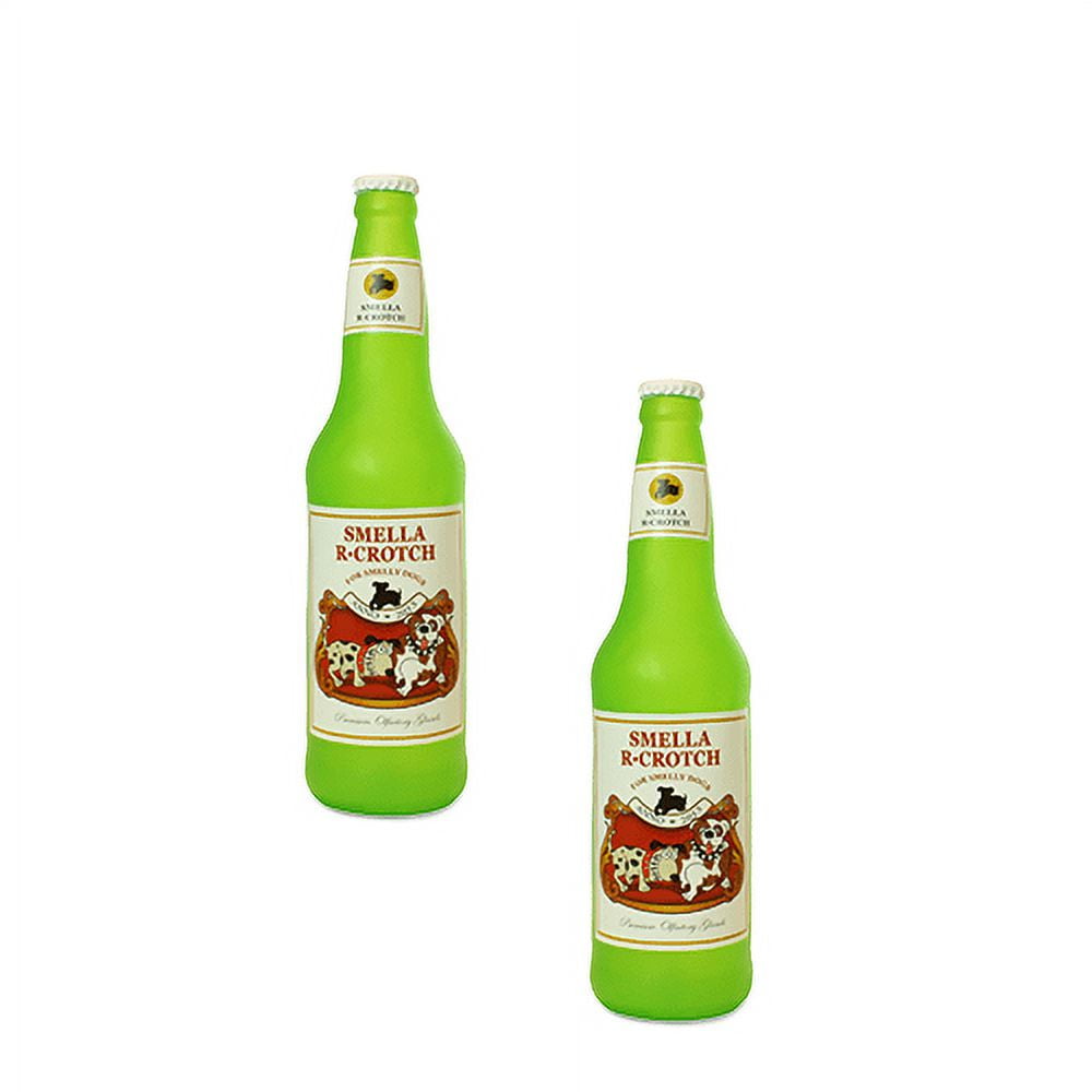 Silly Squeaker Beer Bottle SmellaRCrotch, 2-Pack Squeaky Dog Toys ...