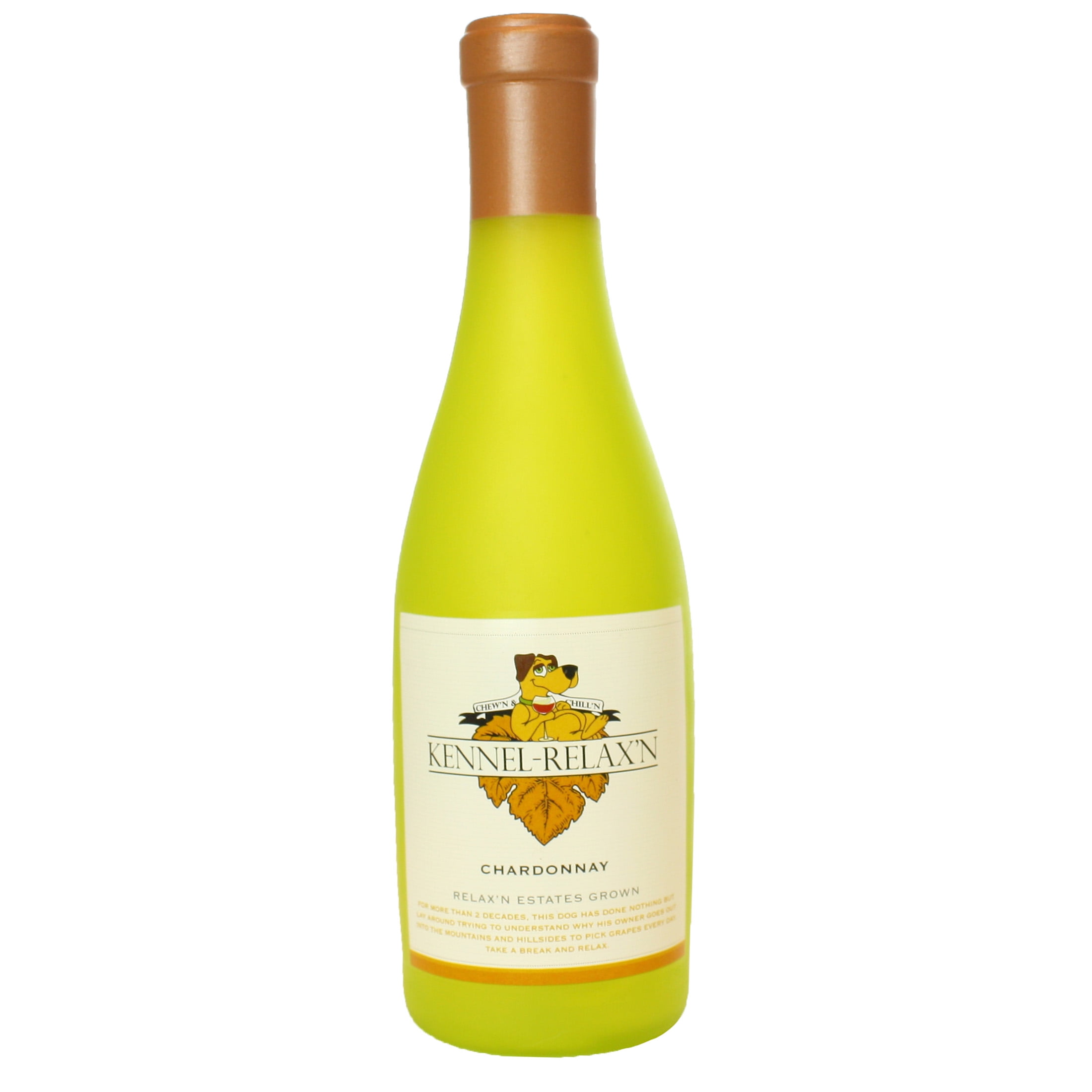 Silly Squeakers Wine Bottle Kennel Relaxin Squeaky Vinyl Parody Dog Toy ...