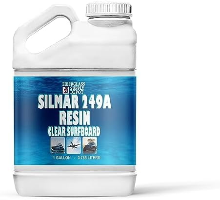 Silmar 249A Surfboard Building and Repair Resin Gallon with 60cc ...