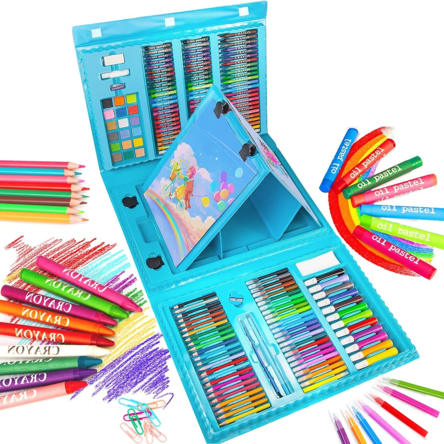 Siloon Art Supplies, 208-Pack Drawing Kit Painting Art Set Art Kits ...