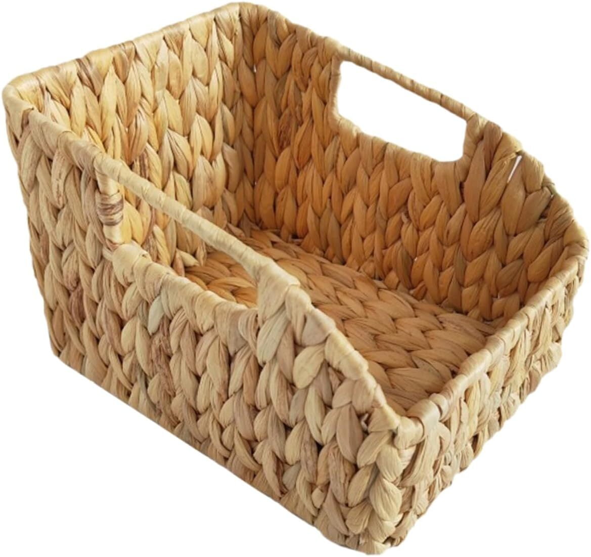 Siloon Pantry Baskets for Organizing, Wicker Baskets with Built-in ...