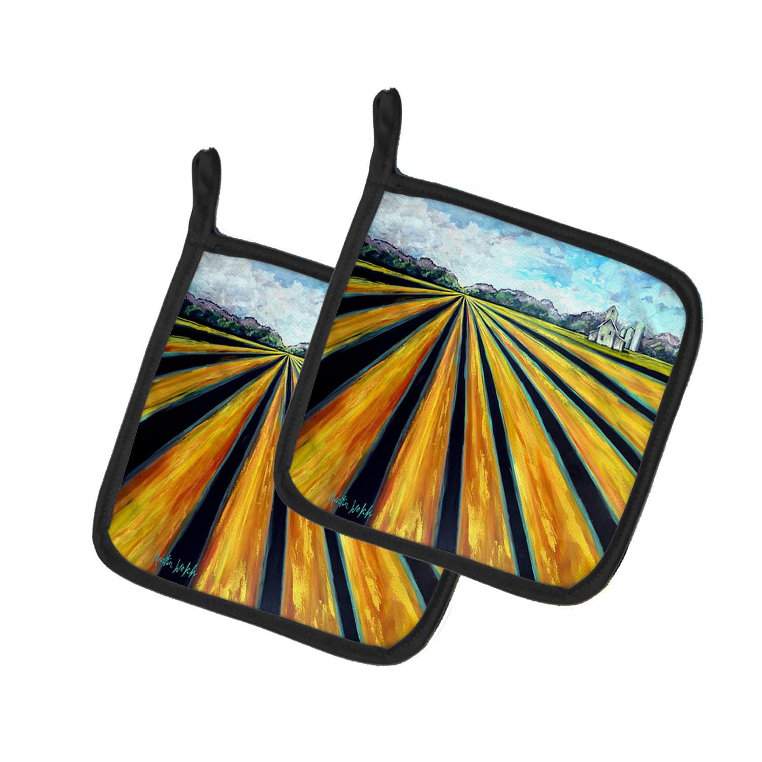 Silos Farm Land Pair of Pot Holders - Walmart.com