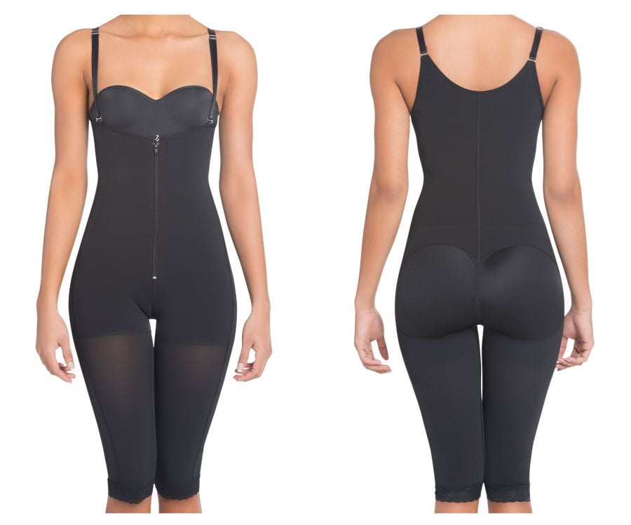 1006 High Compression Braless Capri Body Shaper Color Black Size M ...