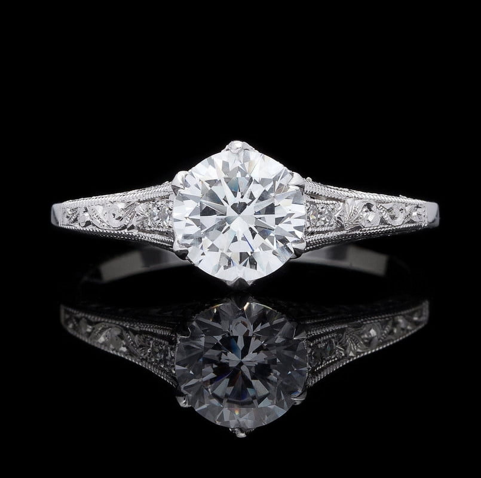 Silvago Jewel 1.8 Ct Brilliant Round Cut Diamond Rings - 14K White Gold ...