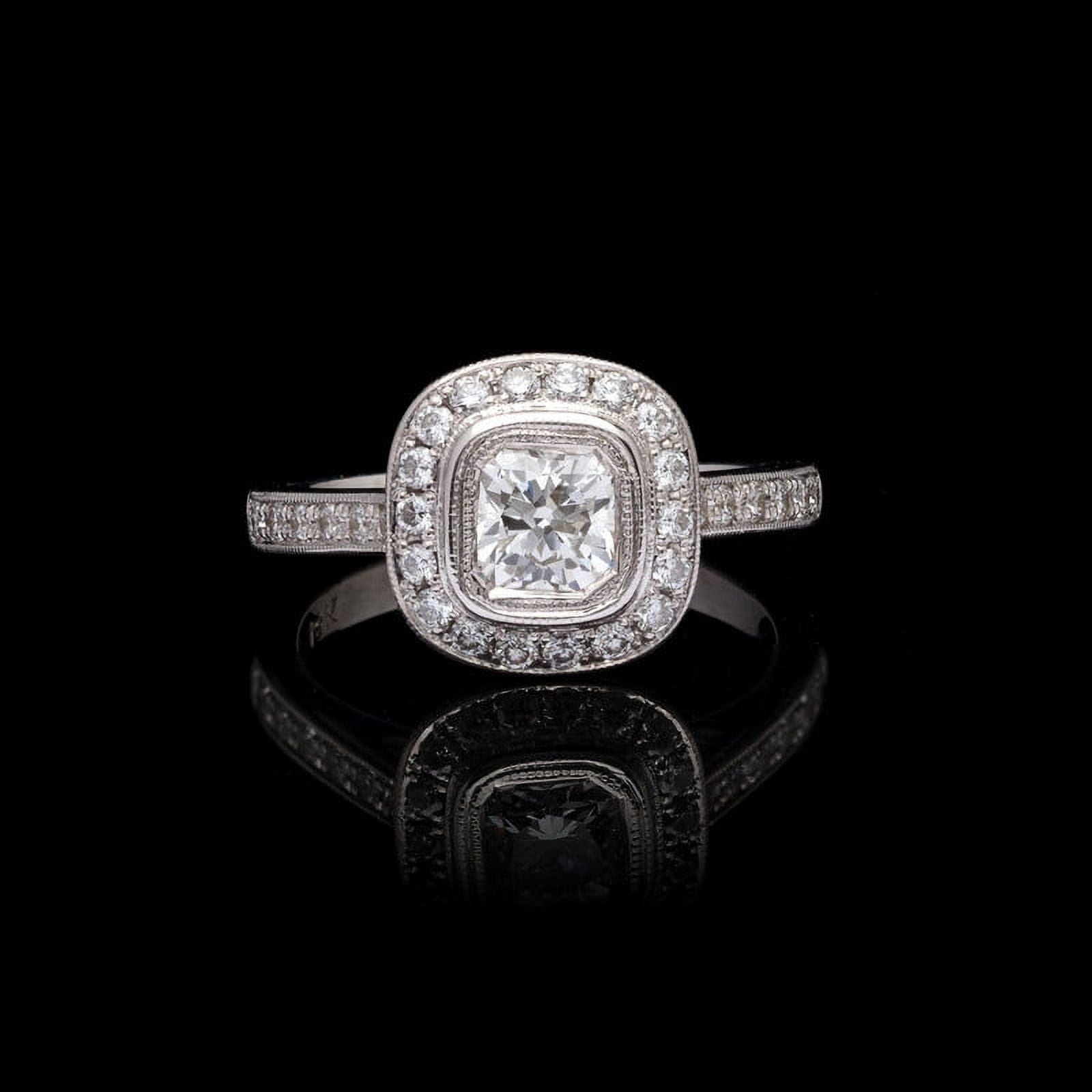 Silvago Jewel 2.1 Ct Radiant Cut Diamond Rings - 14K White Gold Over ...