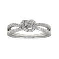 Silver 0.33cttw 925 Fine Natural Diamond Ring - Walmart.com