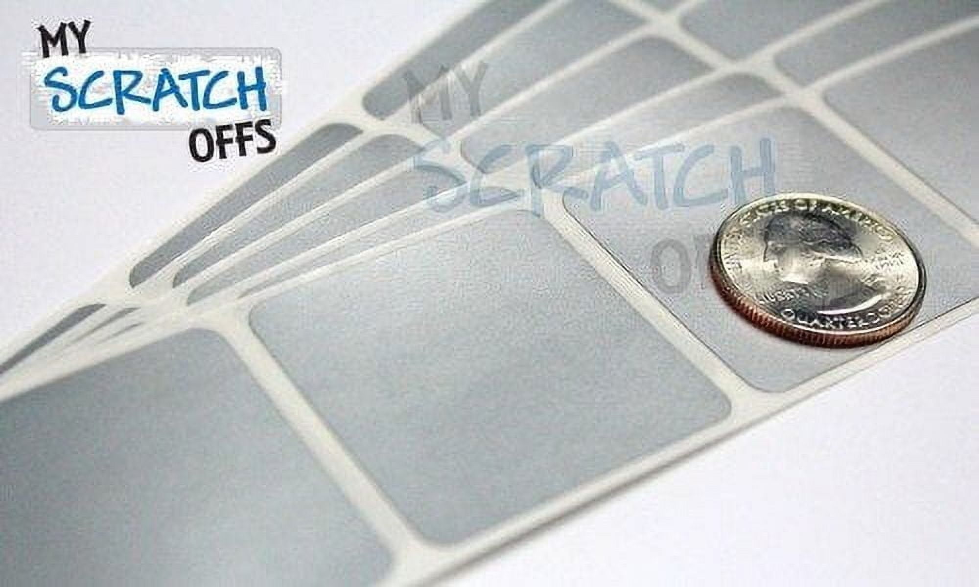 My Scratch Offs 1.5 Inch Silver Square Scratch Off Sticker Labels, 500 ...