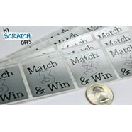 Silver 2" Round Scratch Off Labels - 100 Labels - Walmart.com