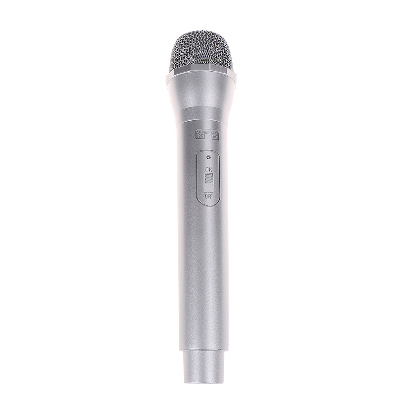 (Silver) 1Pc Dummy Microphone Simulation Mic Model Shell Performance ...