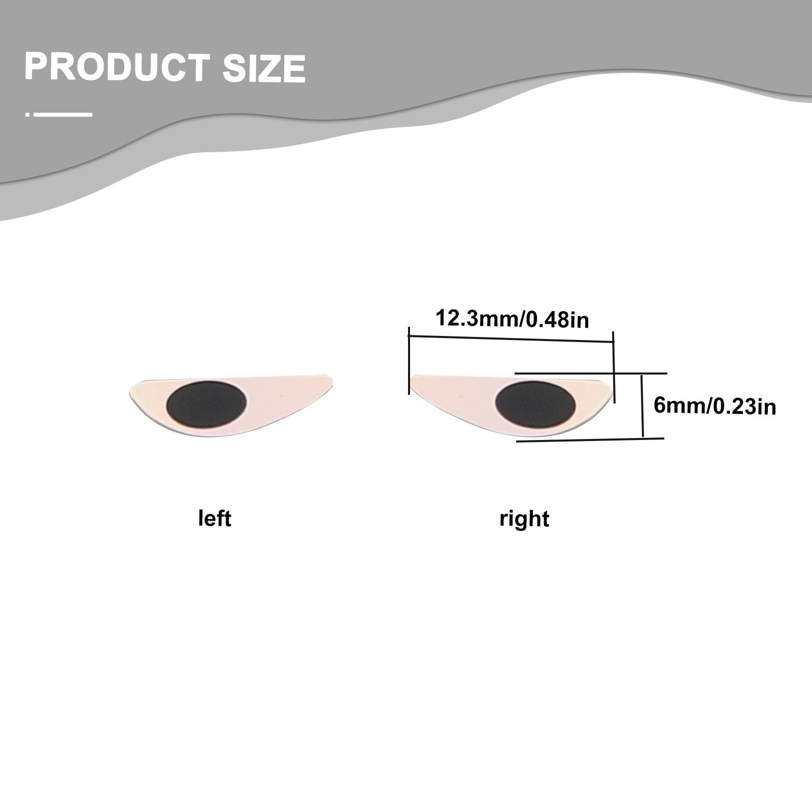 Silver 20Mm 2D Flat Fishing Lure With Eye Jigs Sticker Realistic 2D ...