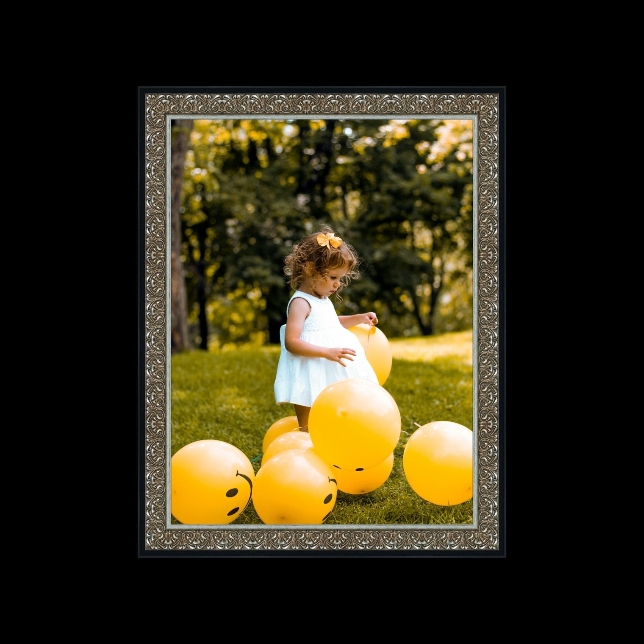 Silver 23x17 Picture Frame Ornate Traditional antique - Walmart.com