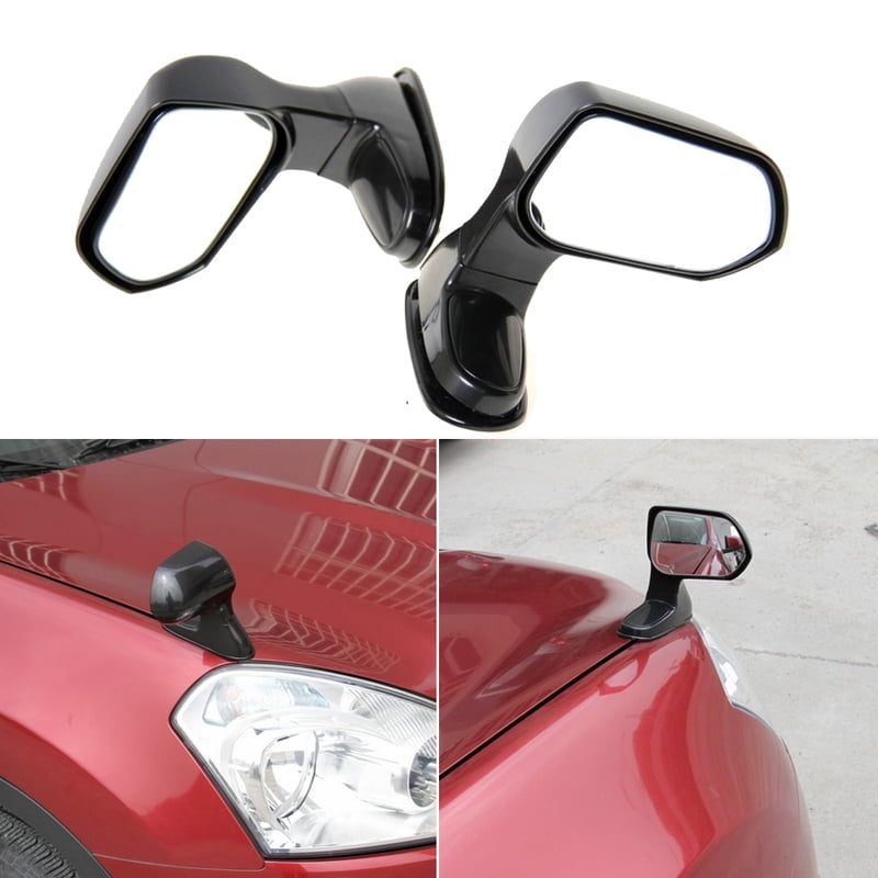Silver-2PCS 4x4 UTE Car Hood Bonnet Blind Spot Mirror Side View Mirrors ...