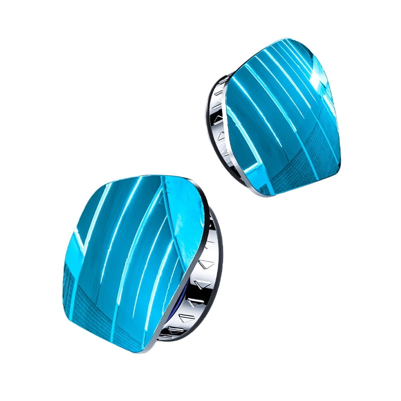 Silver-2Pcs Car Blind Spot Mirror Free-Rotation Safe Auxiliary Rear ...