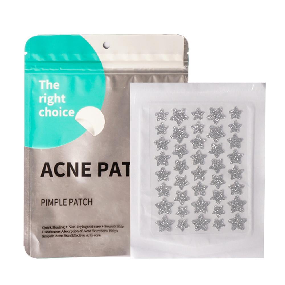 Silver 40 Pieces Of Glitter Acne Patch To Absorb Pus Whole Piece Color ...