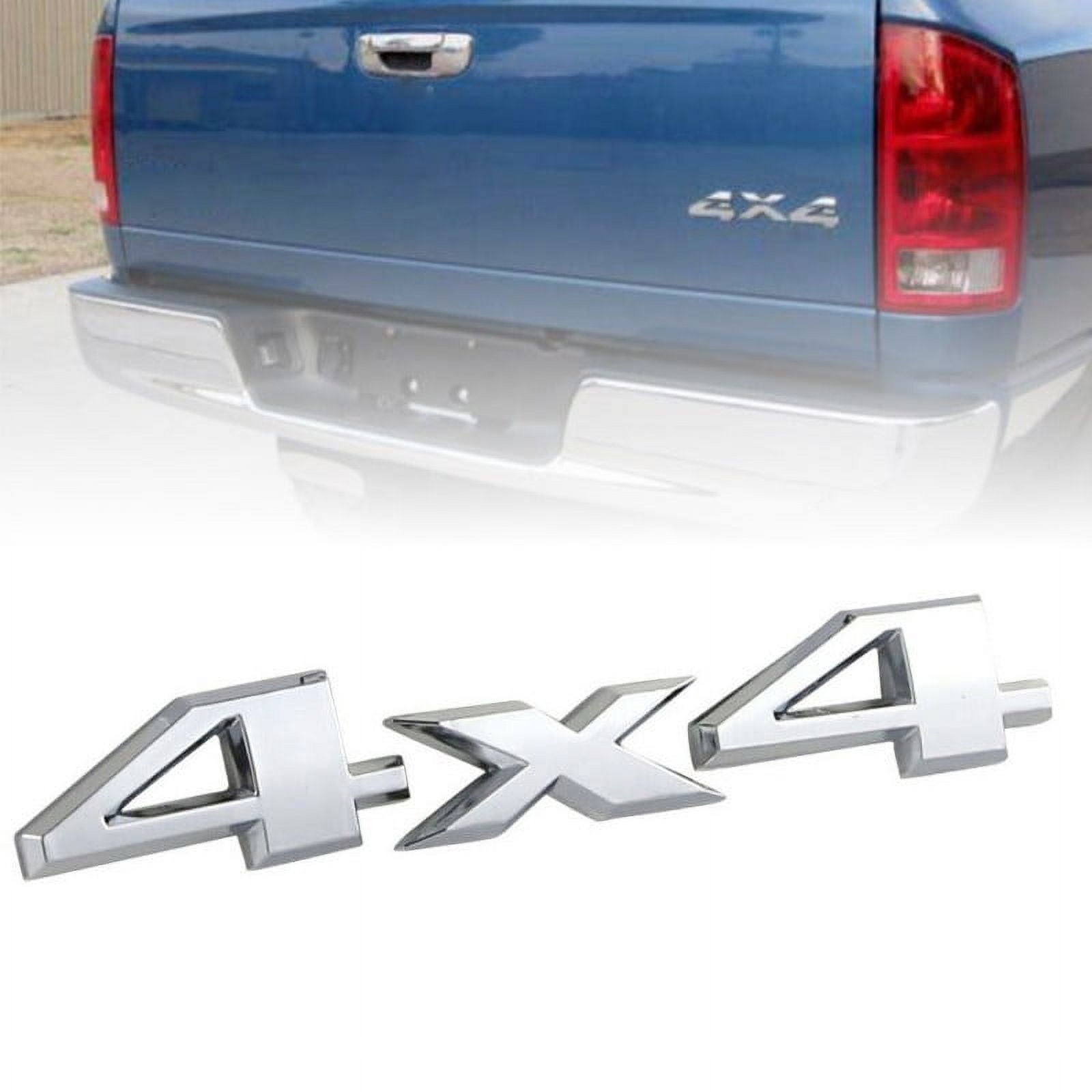 Silver 4X4 Car Truck Nameplate Rear Emblem Badge For Dodge Ram 1500 ...