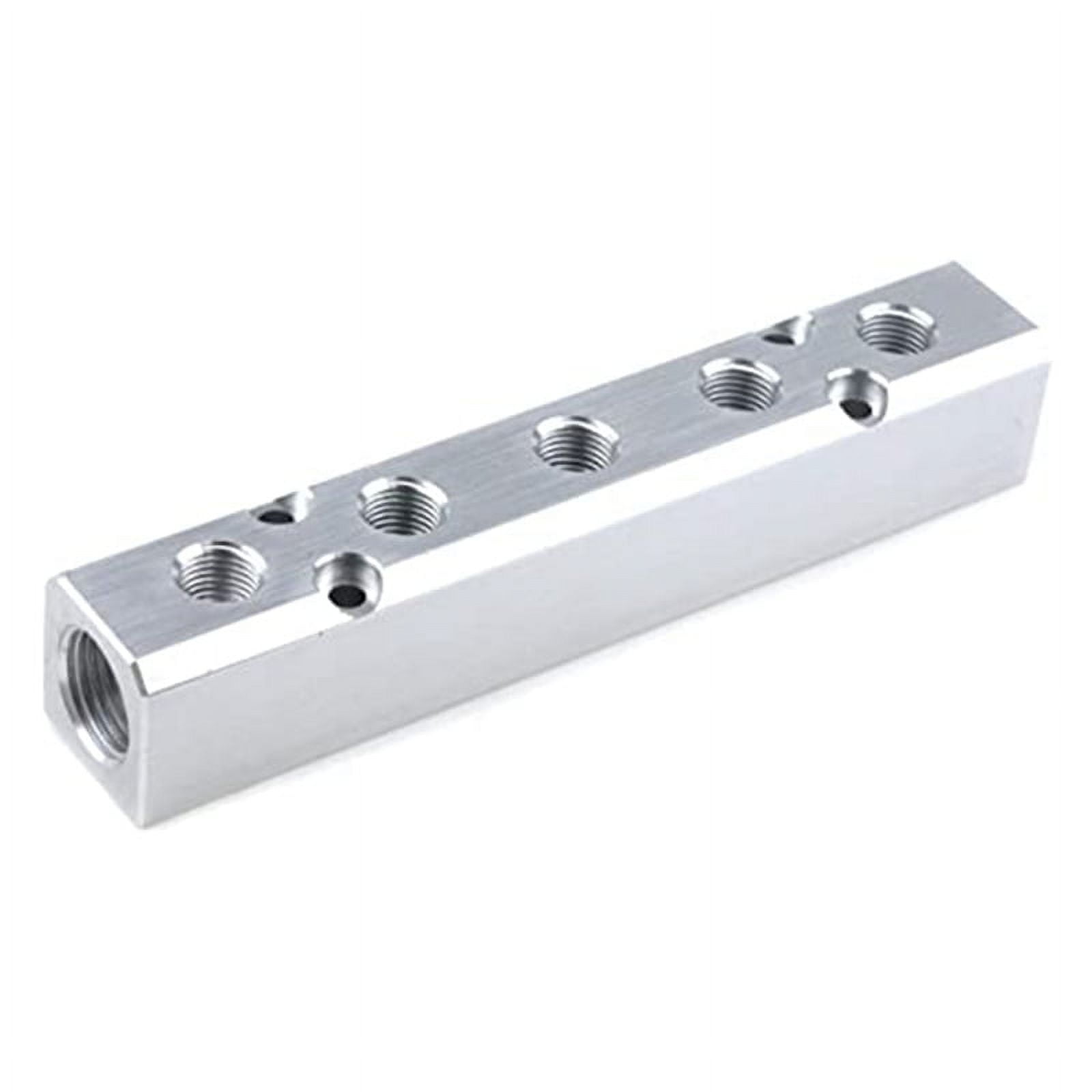 Silver 5 Ways - Aluminum Alloy Pneumatic Manifold, 1 Pack, Air ...