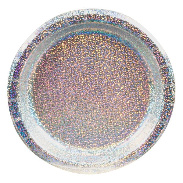Prismatic Silver Plates (8) - Walmart.com