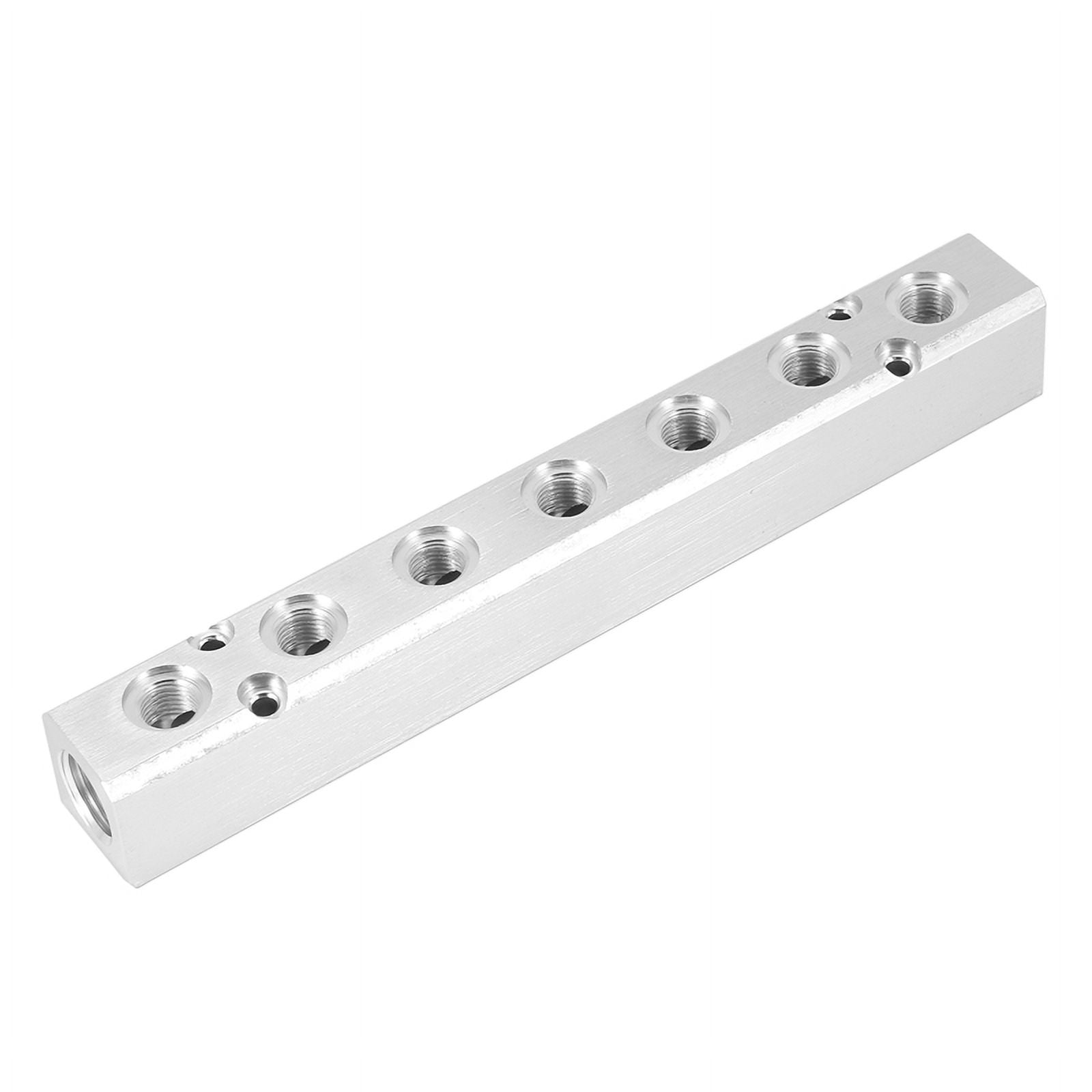 Silver 7 Ways - Aluminum Alloy Pneumatic Manifold, 1 Pack, Air ...