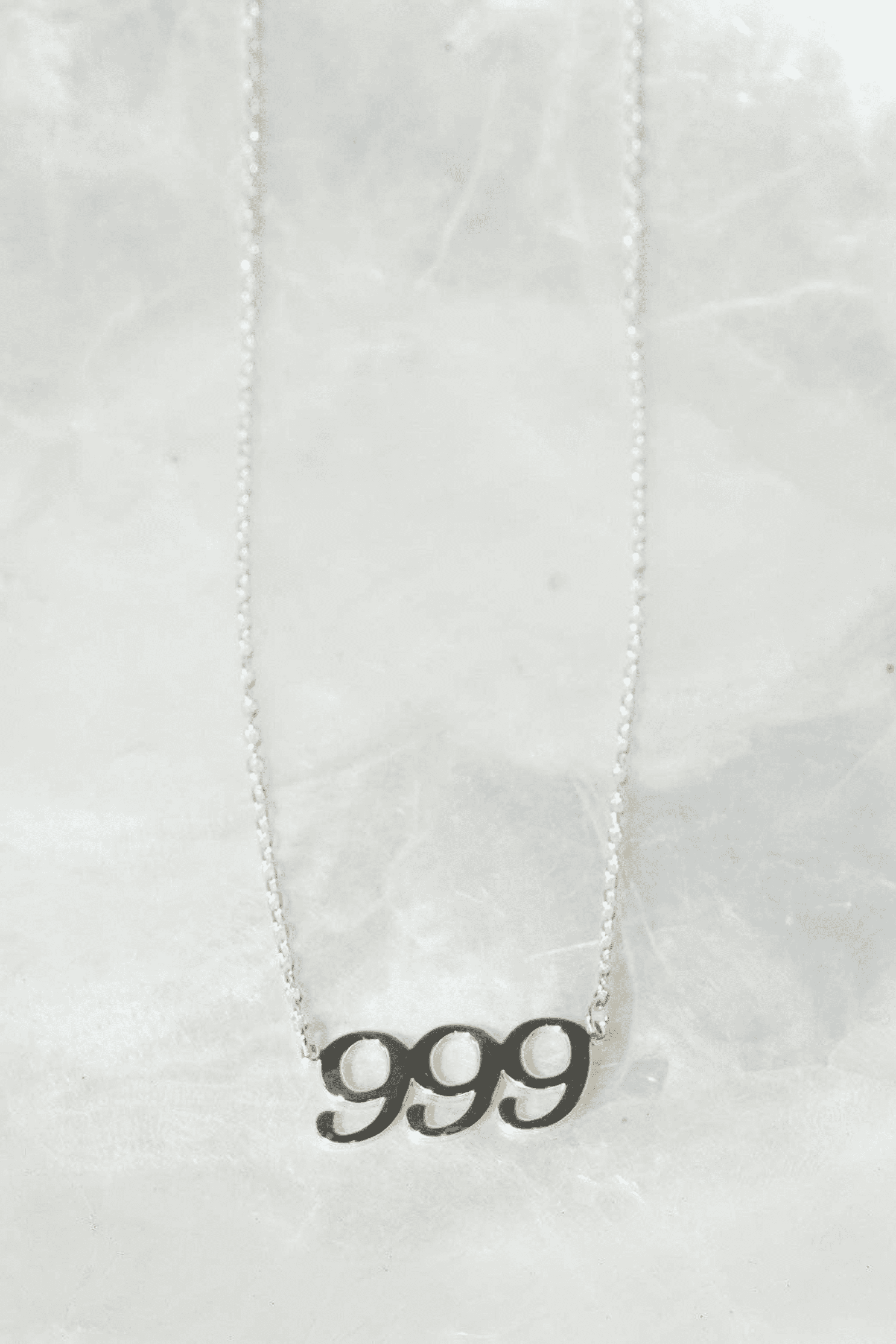 Silver 999 Angel Number 925 Necklace[ ] - Walmart.com