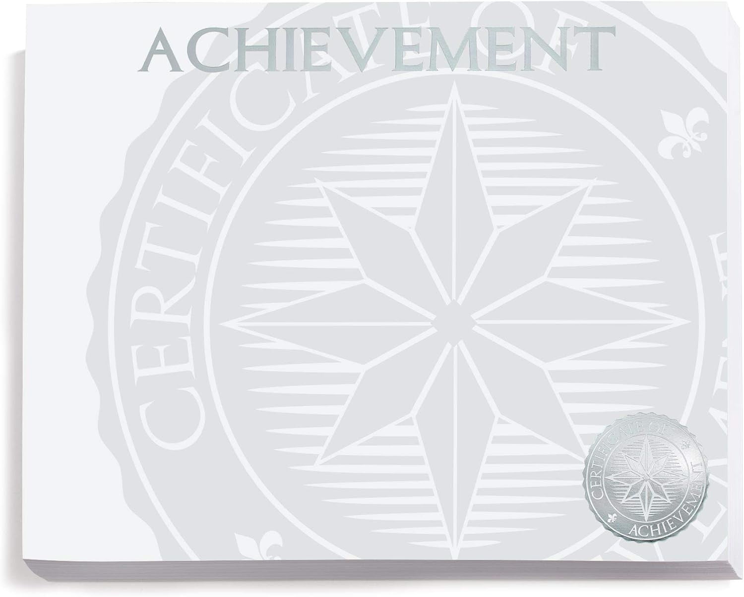 Silver Achievement Award Specialty Certificates, 8½ x 11, 50 Count ...