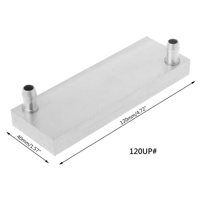 Silver Aluminum Alloy Water Cooling Block Radiator Heat Sink for PC ...