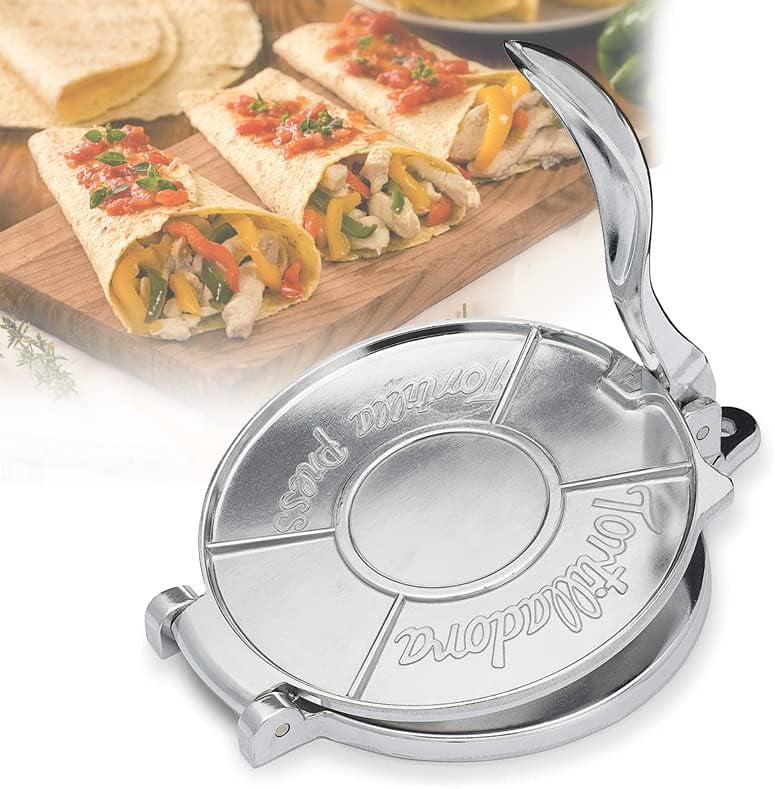 Silver Aluminum Dough Pastry Press Maker Pan Long Handle Foldable DIY ...