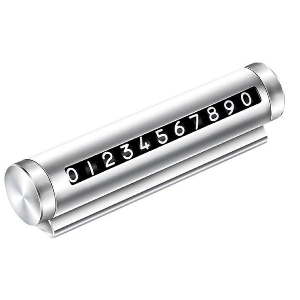 Silver (B)$Car temporary parking sign hidden car moving metal roller ...