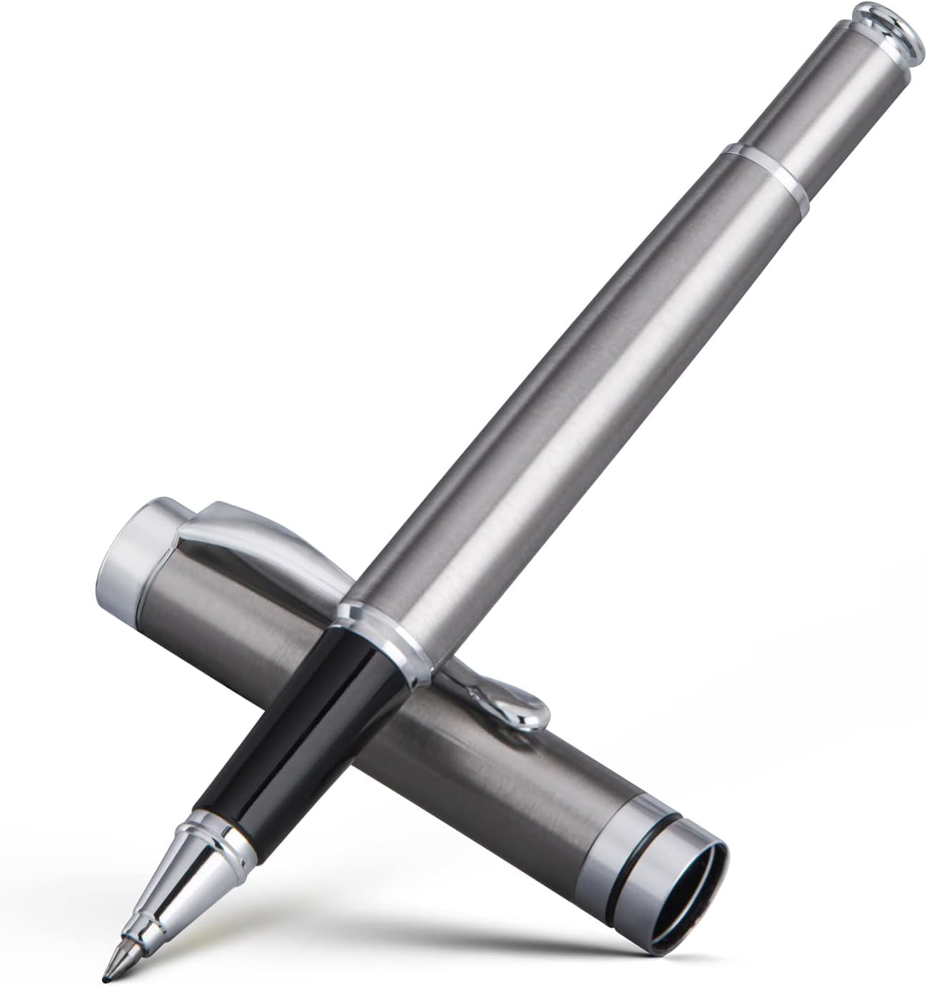 Silver Ballpoint Pens, Stainless Steel Body, Smooth Writing Experience ...