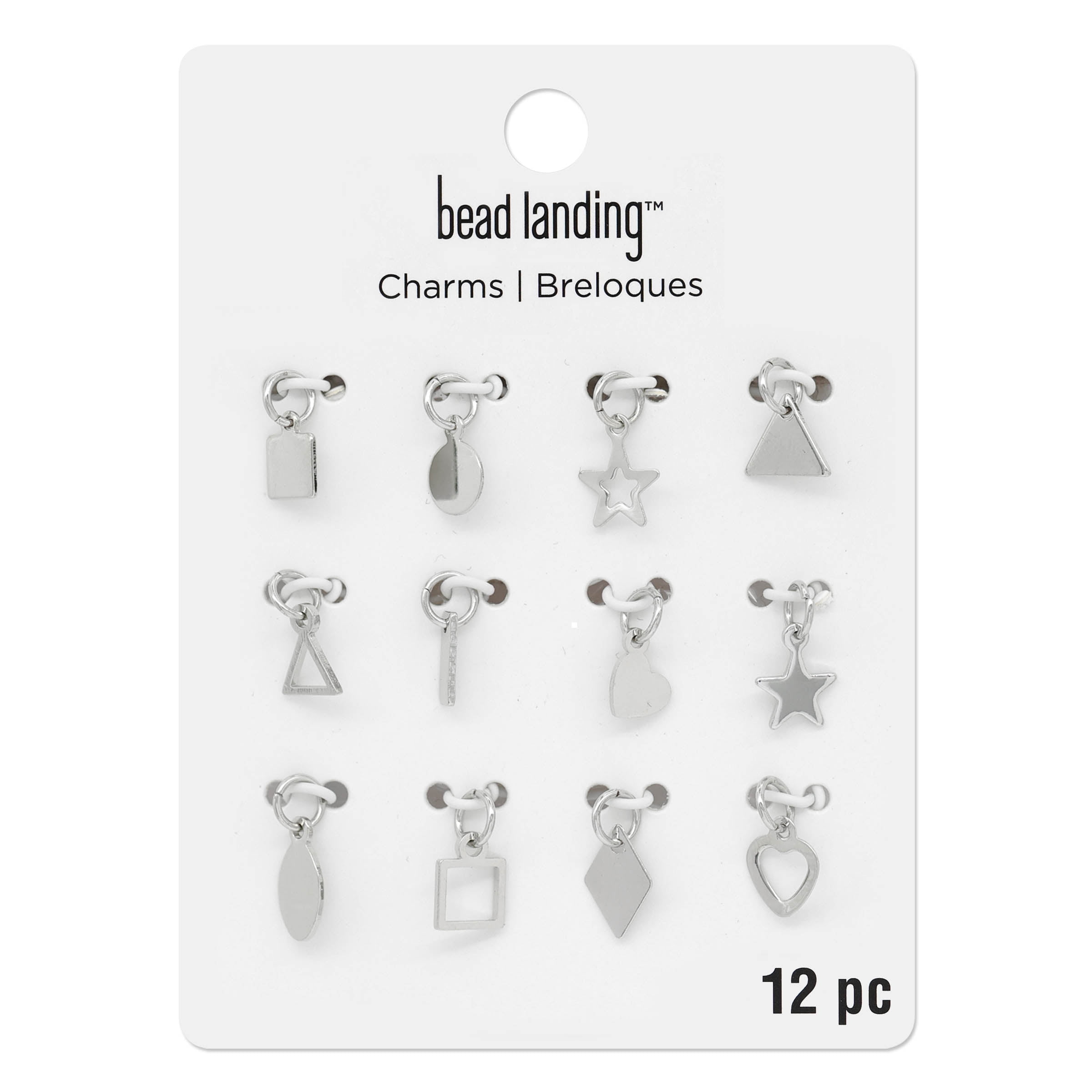 Silver Basic Shapes Charms by Bead Landing™ 12pc - Walmart.com