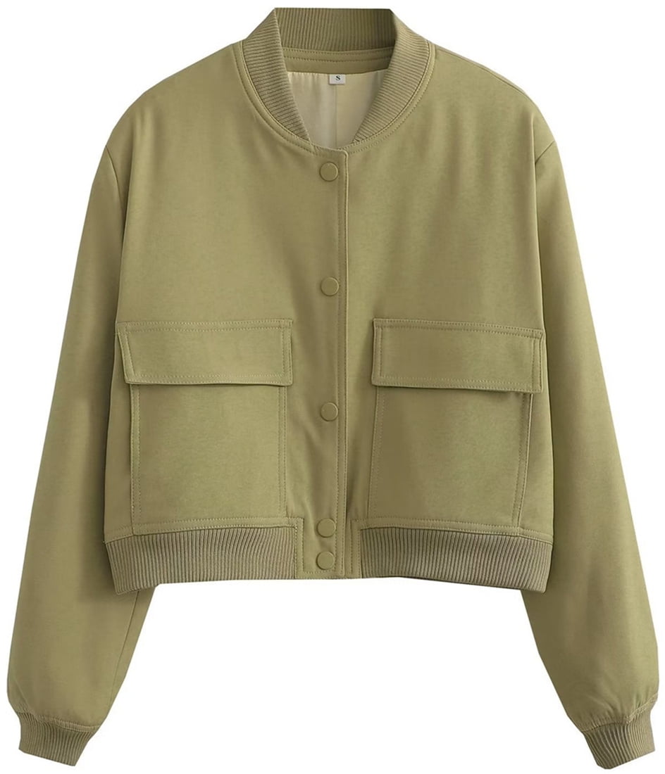 Silver Basic Women's Short Jacket Lightweight Outdoor Jacket Travel ...