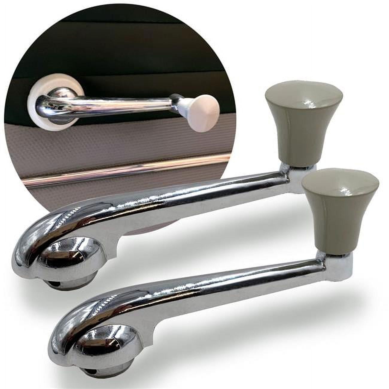 Silver Beige Tulip Knob Window Cranks for Volkswagen Karmann Ghia ...