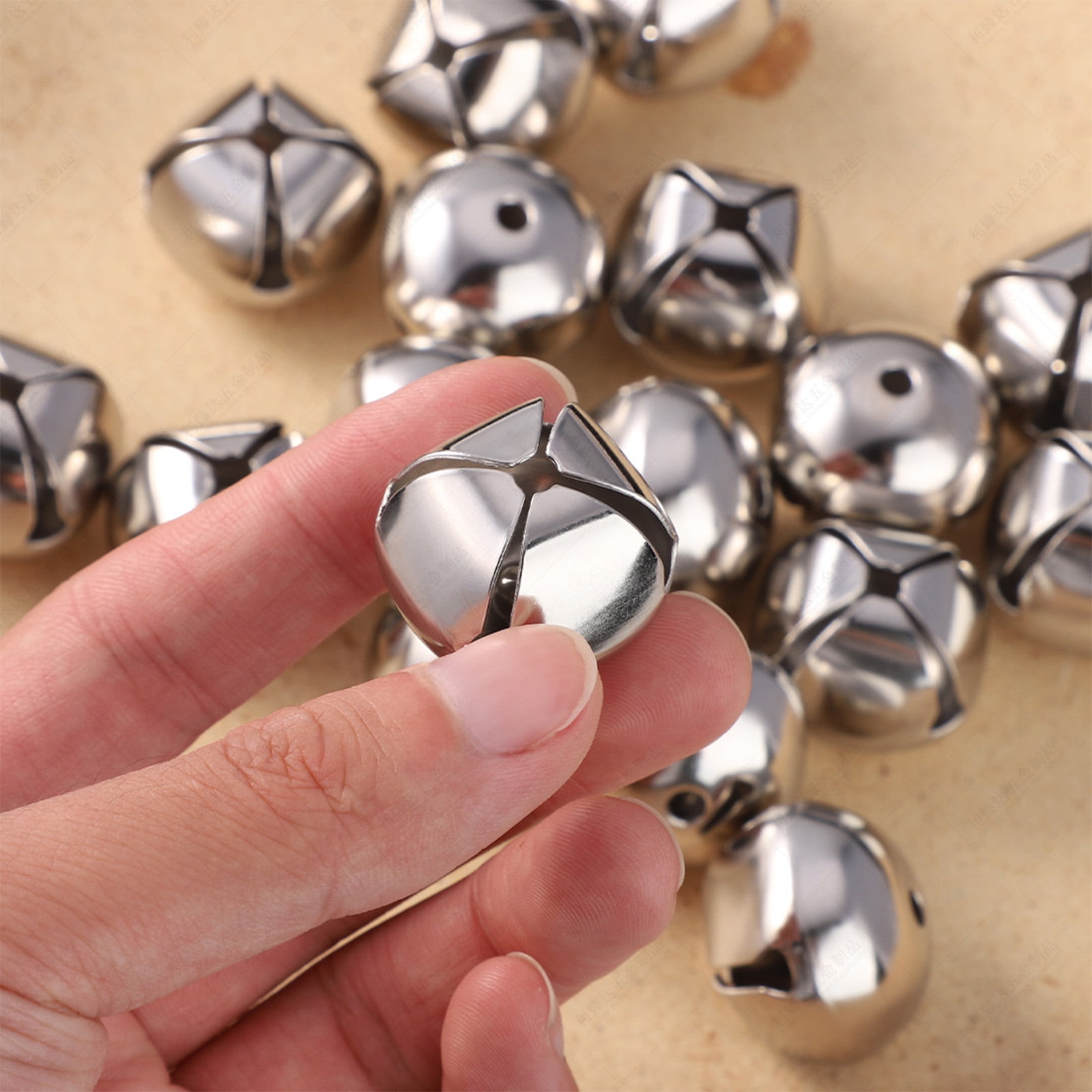 0.5 inch Silver Bells for Crafts, Jingle Bells Bulk DIY,Small Metal ...