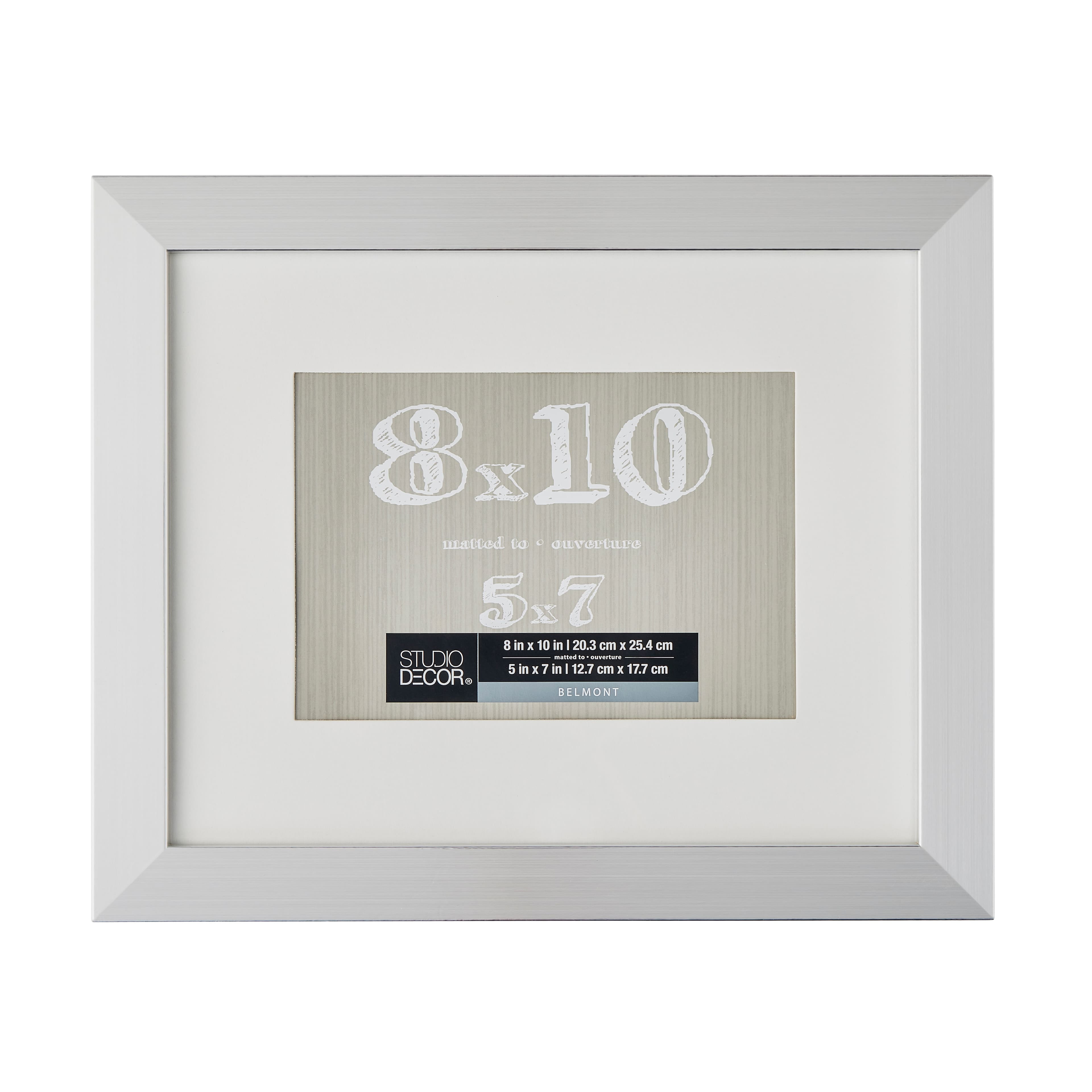Silver Belmont Frame with Mat By Studio Décor® - Walmart.com