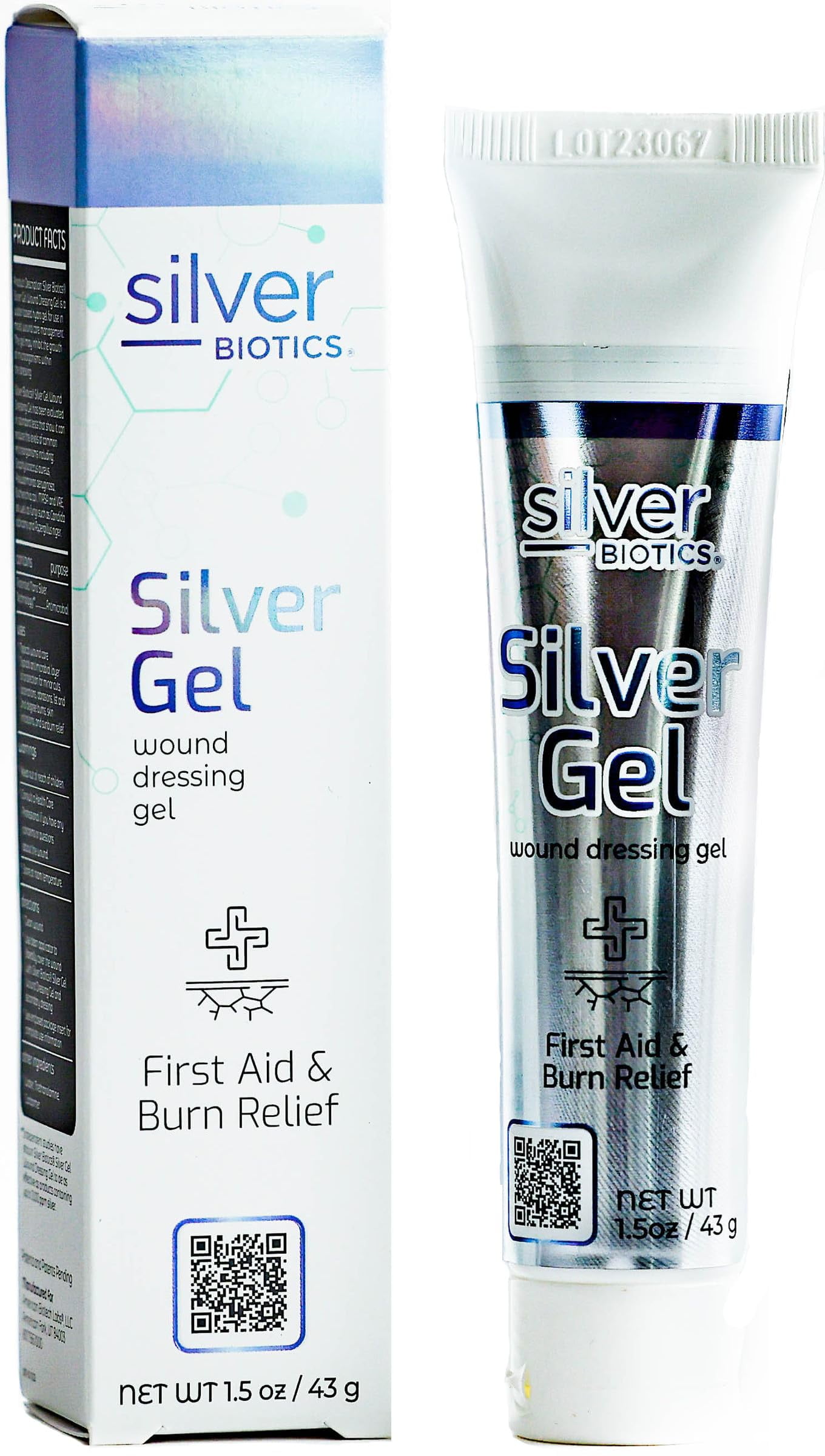 Silver Biotics 24 PPM HMF23 Silver Wound Healing Gel | Layer of ...