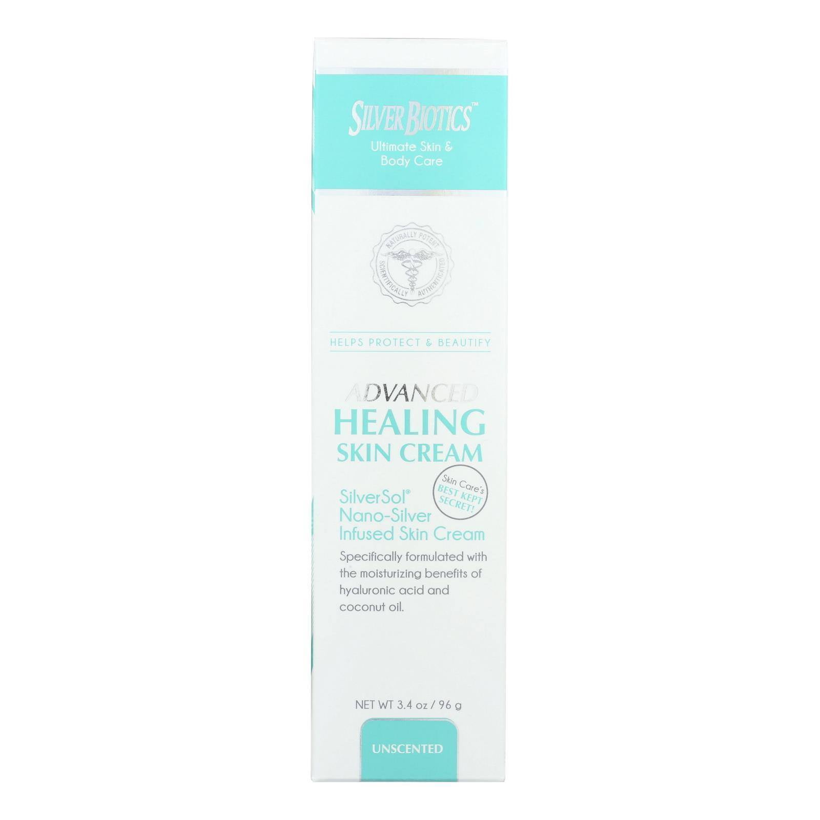 Silver Biotics Skin Cream, 3.4 OZ, Coconut Oil, Hyaluronic Acid ...