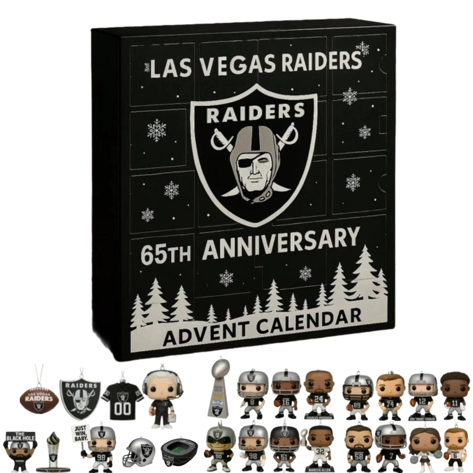 Silver & Black Football Advent Calendar 2025 - Fan Anniversary, 25 Day ...