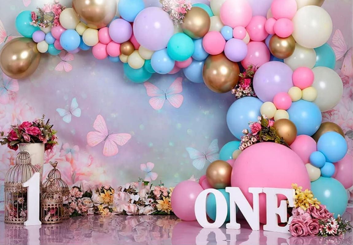 Silver Blue Tie Mr Onederful Background Boys Happy 1st Birthday Party ...