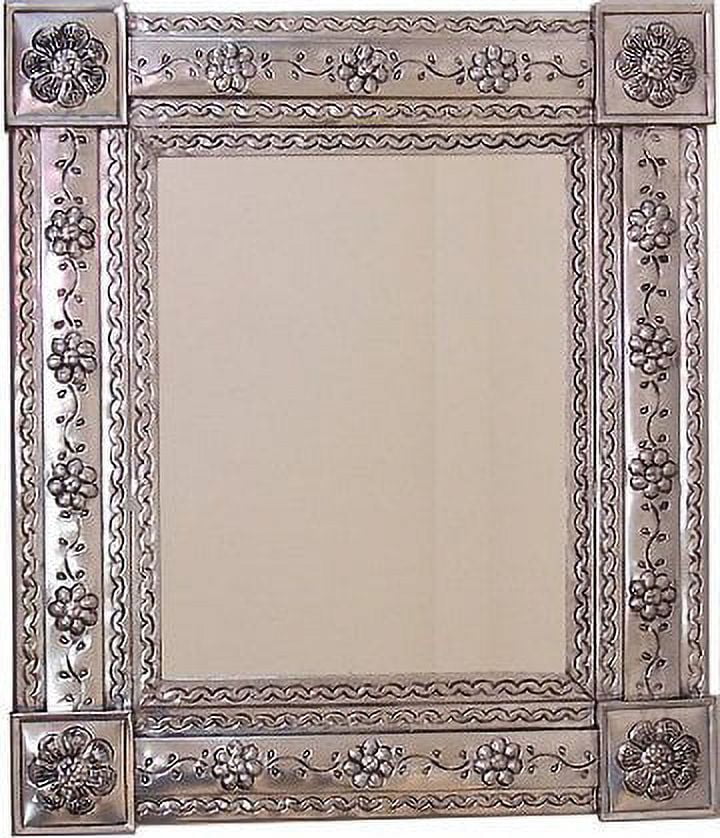 Silver Bower Tin Mirror - Walmart.com